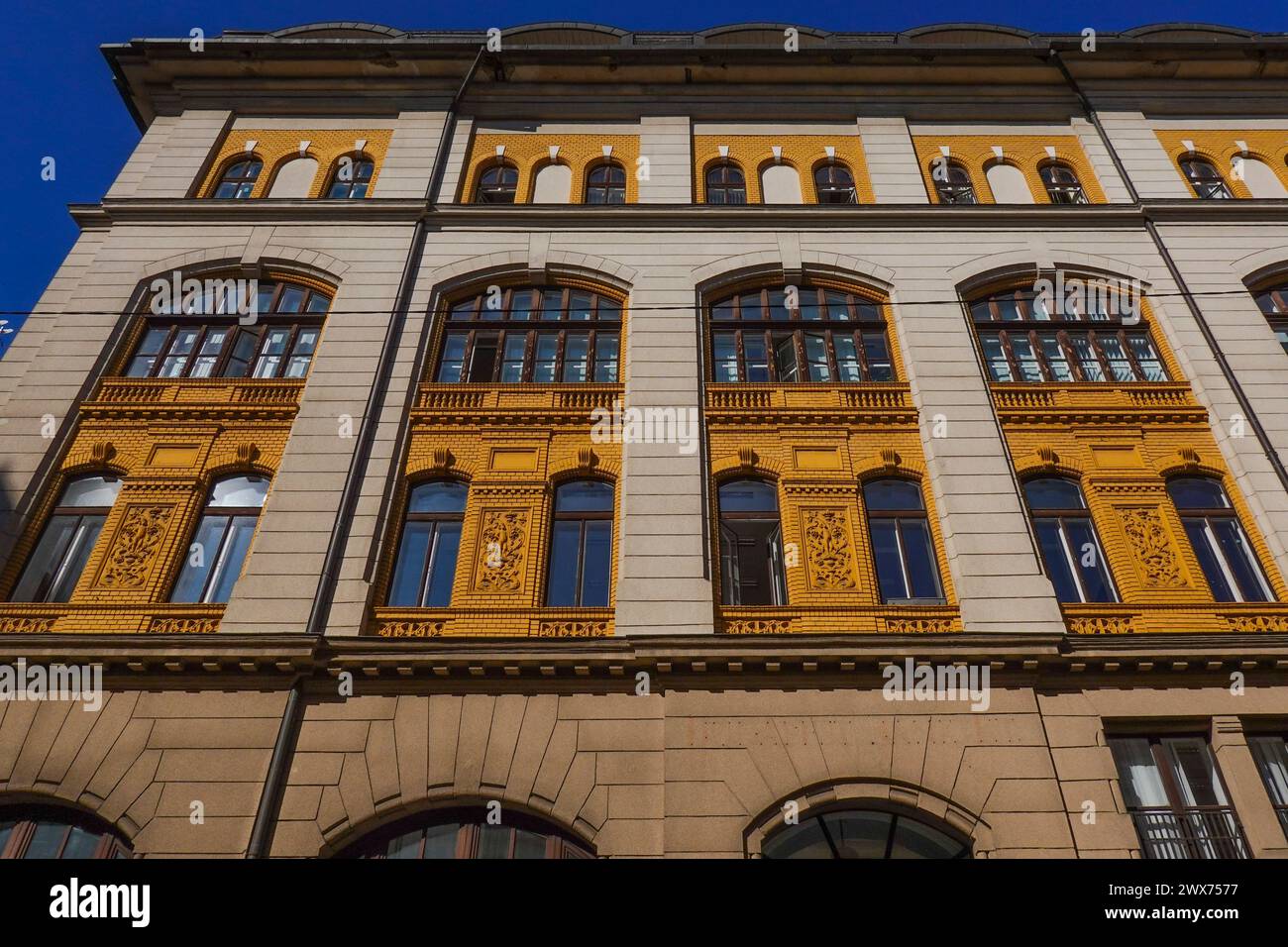 Hungary, Budapest, Art Nouveau elements on Budapest' buildings Photo ...