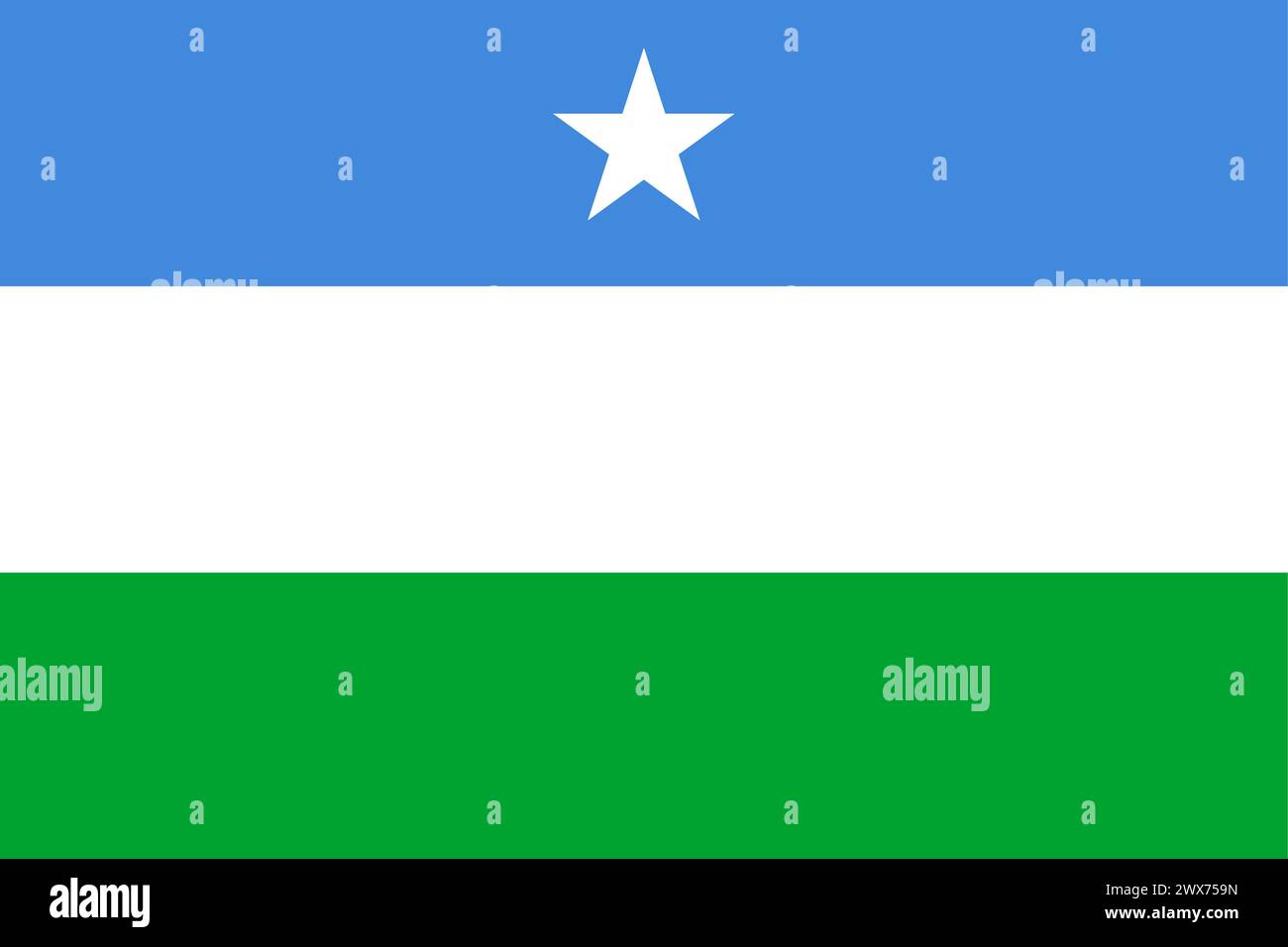 Flag of Puntland State (Federal Republic of Somalia) Puntland State of ...