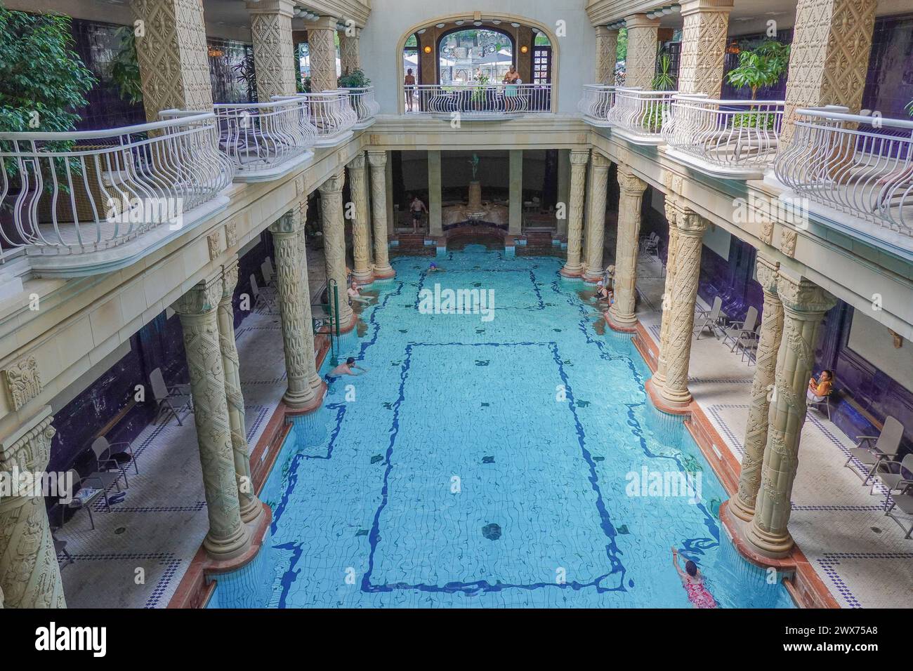 Hungary, Budapest, The Gellert Thermal Baths and Swimming Pool, also ...