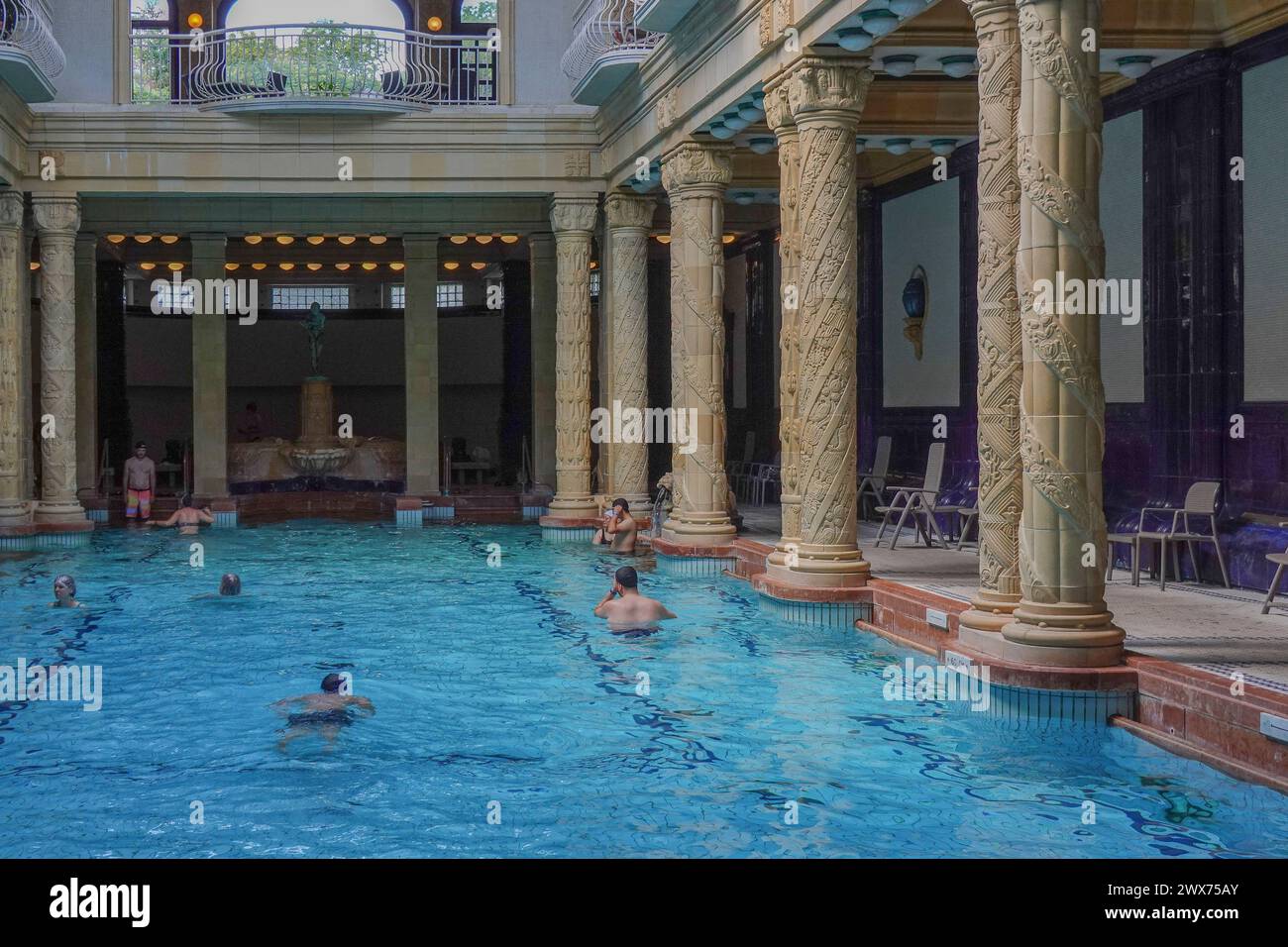 Hungary, Budapest, The Gellert Thermal Baths and Swimming Pool, also ...