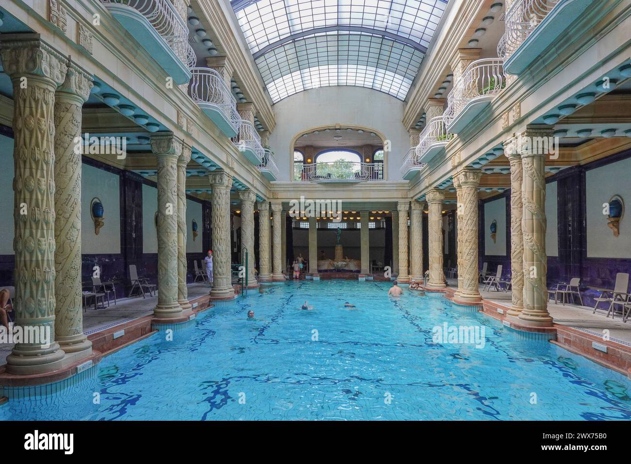 Hungary, Budapest, The Gellert Thermal Baths and Swimming Pool, also ...