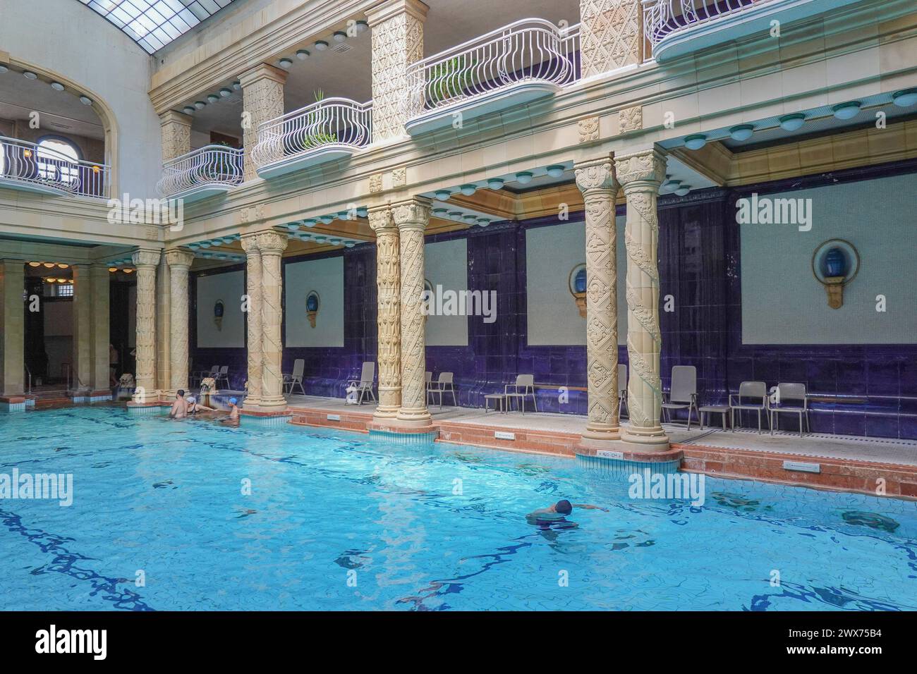 Hungary, Budapest, The Gellert Thermal Baths and Swimming Pool, also ...