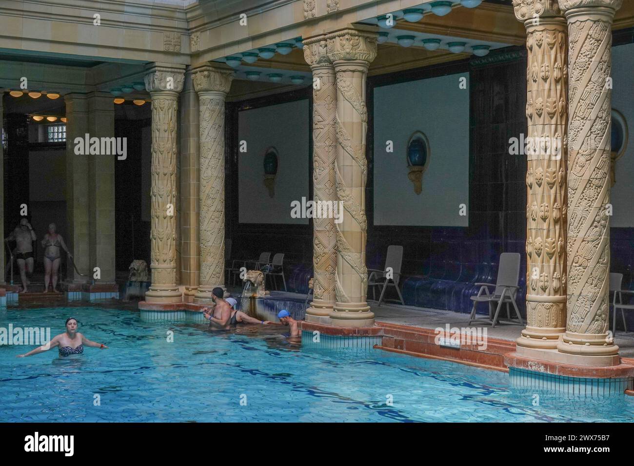 Hungary, Budapest, The Gellert Thermal Baths and Swimming Pool, also ...