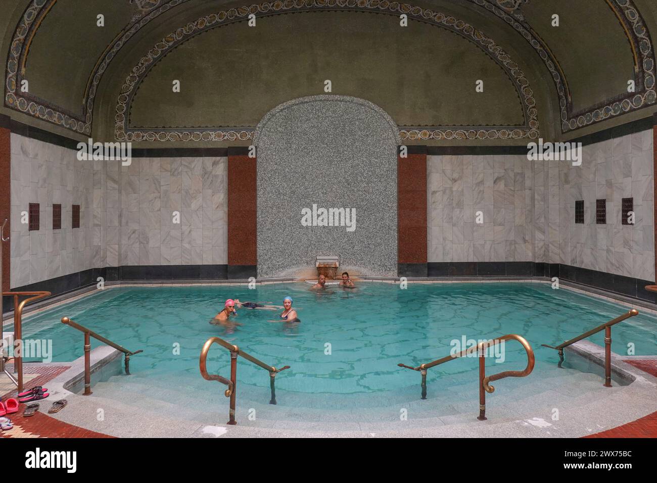 Hungary, Budapest, The Gellert Thermal Baths and Swimming Pool, also ...