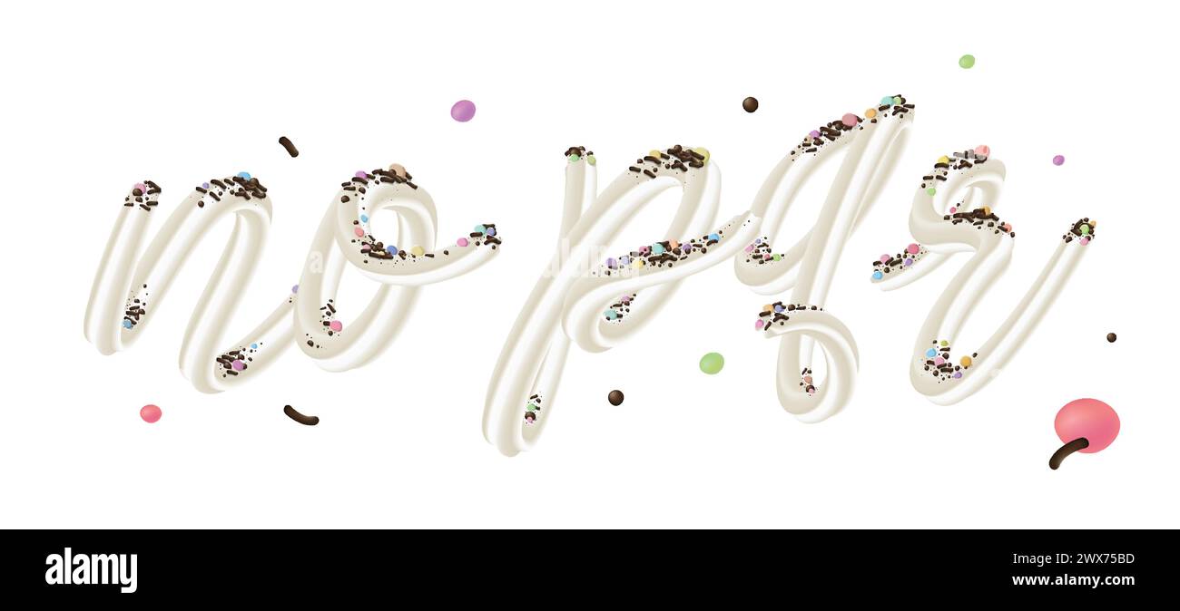 Cream cake ABC letters set. 3d white cream alphabet with sprinkles ...