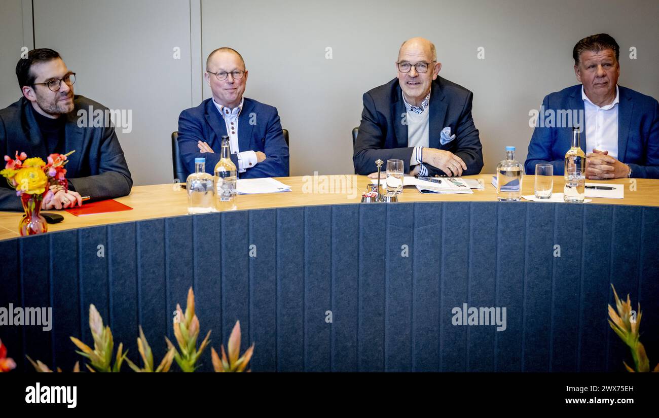 THE HAGUE - Ger Koopmans, Sander van Diepen (LTO), Mr. Roy Meijer ...