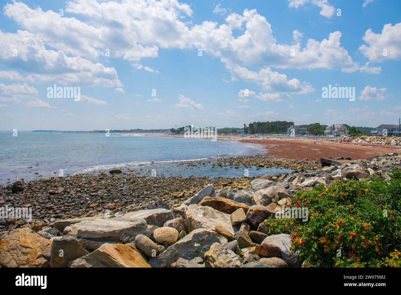 North Hampton State Beach in summer in town of North Hampton, New Hampshire NH, USA Stock Photo ...