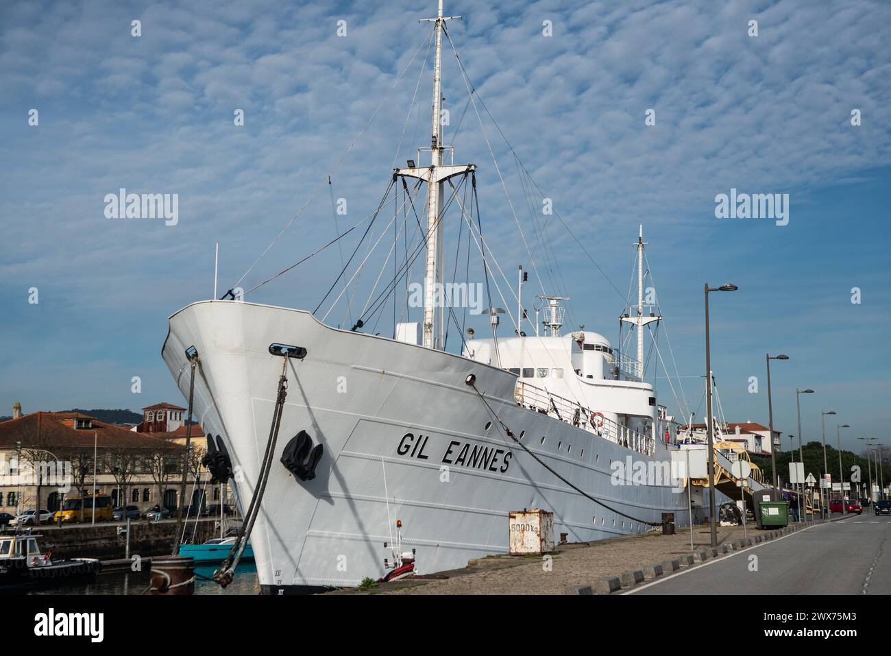 Gil Eannes, historical hospital ship, Viana do Castelo, Portugal Stock ...