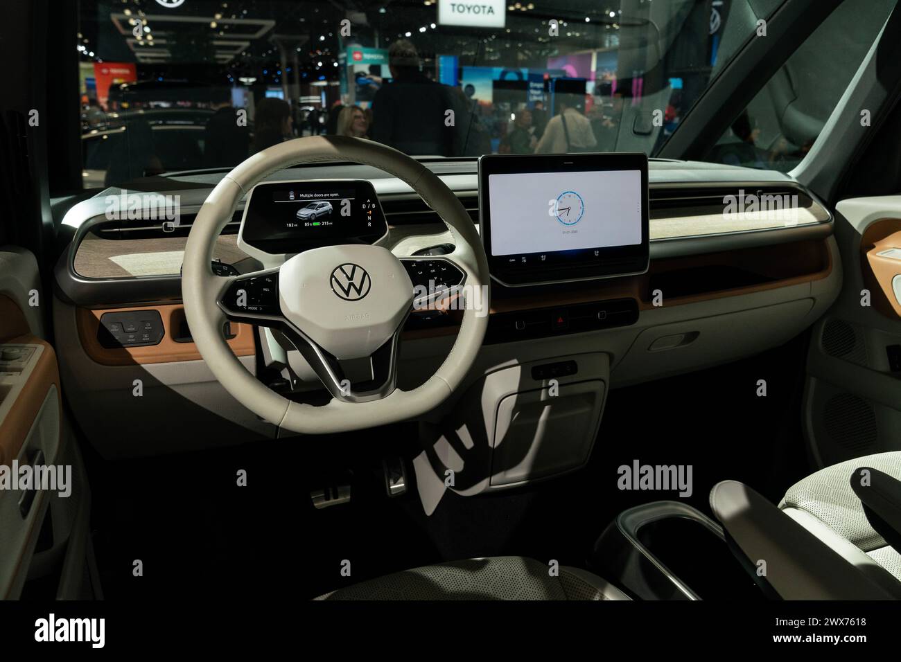 Interior design of Volkswagen Mini Bus 2025 on display during ...