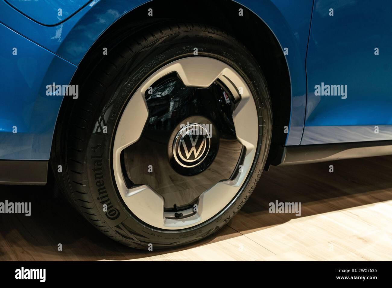 Volkswagen Mini Bus 2025 (detail) on display during International Auto ...