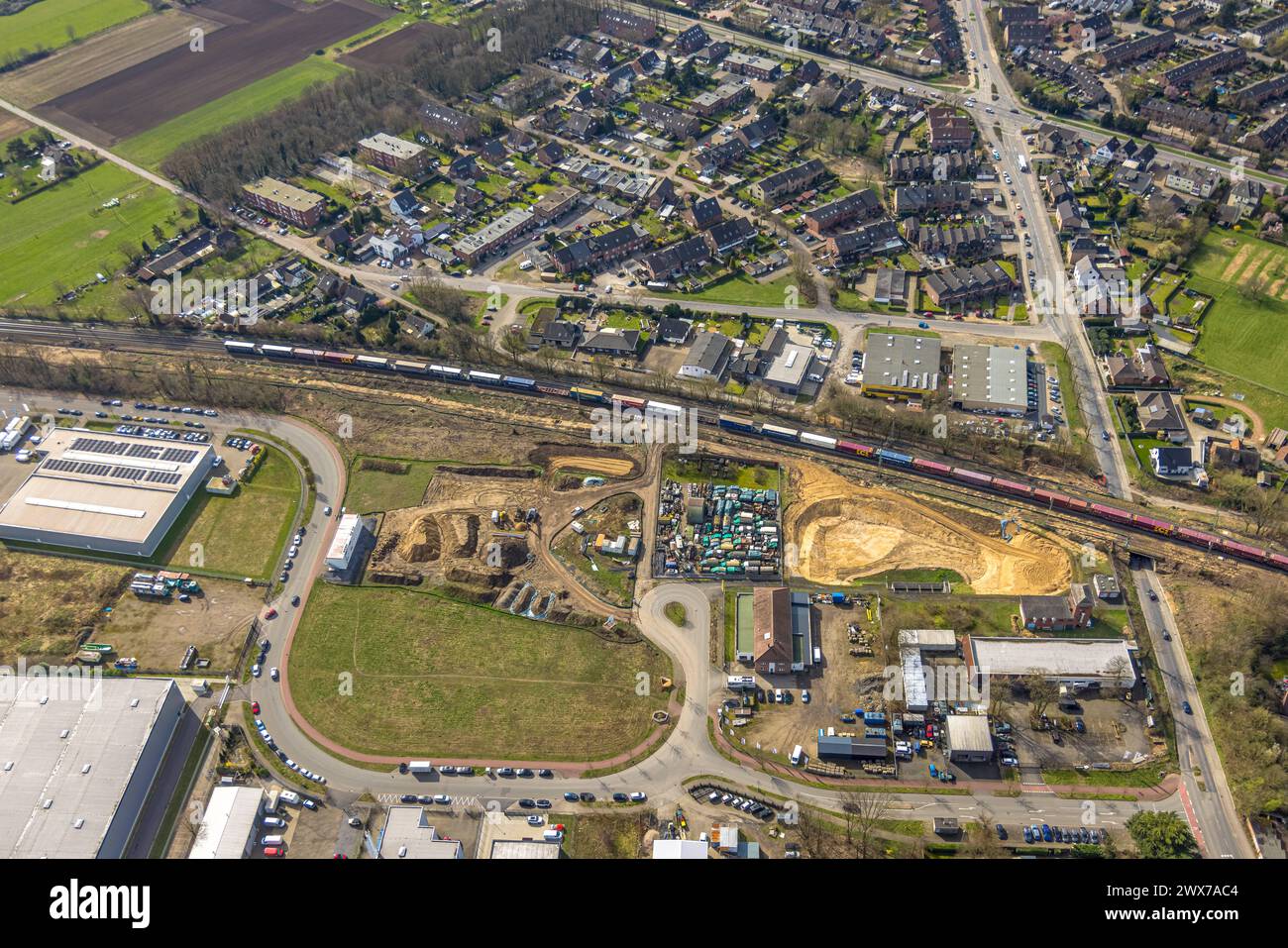 Expansion of the betuweroute and betuwe line railroad line hi-res stock ...