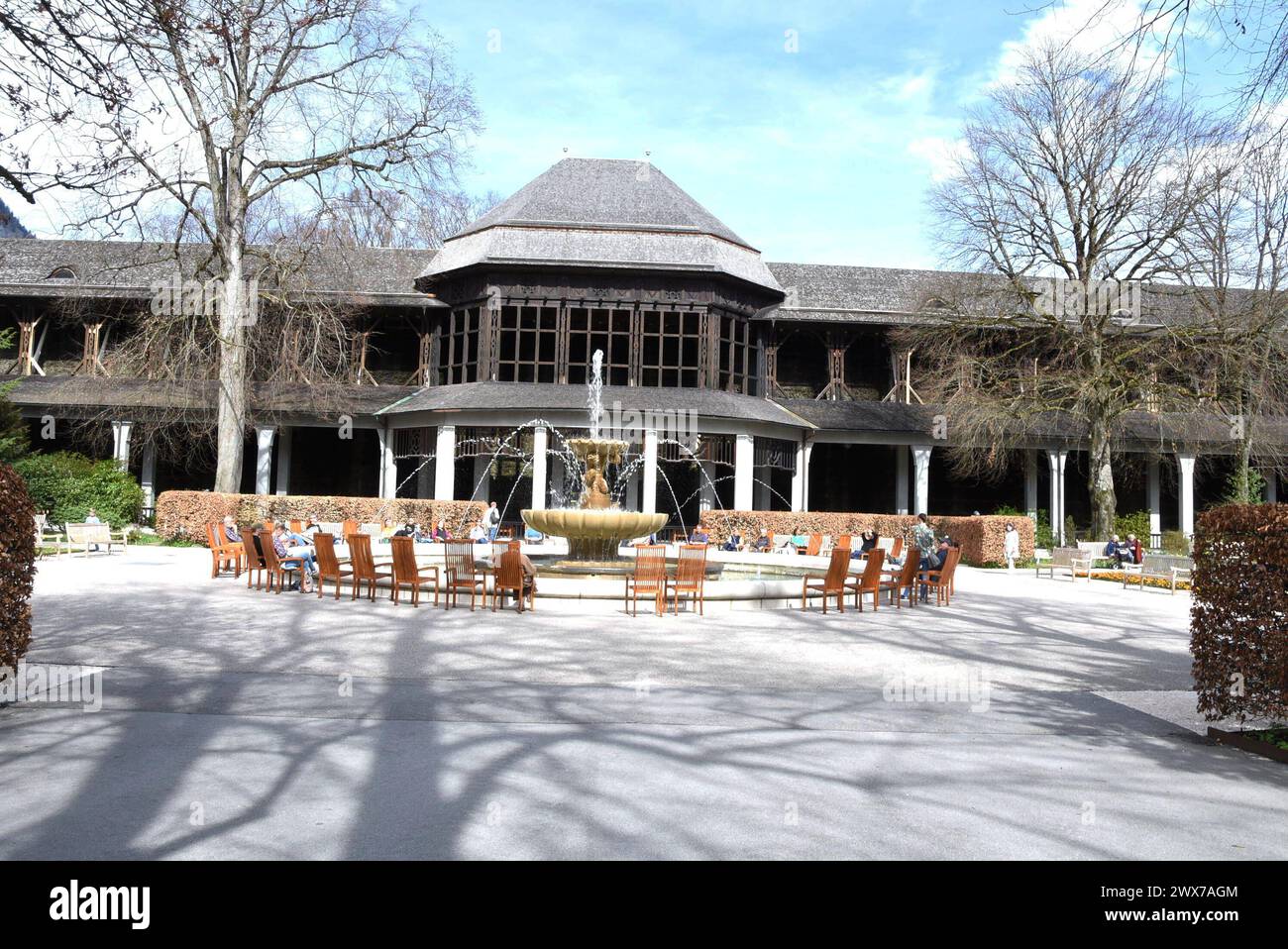 Springbrunnen -Alte Saline Wandelhalle Bad Reichenhall 26.03.2024 Bad ...