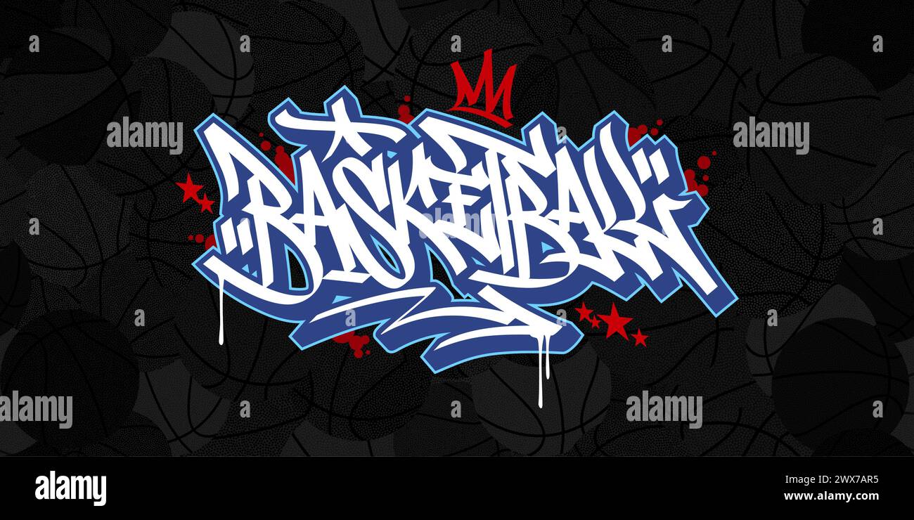 Trendy Dark Seamless Abstract Urban Street Art Graffiti Style ...