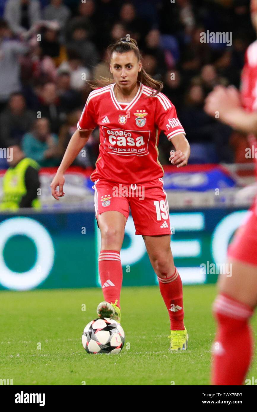 Decines Charpieu, France. 27th Mar, 2024. Catarina AMADO of Benfica during the UEFA Women's ...