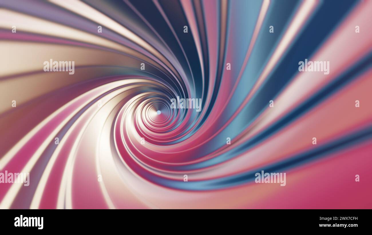 Spiral Infusion: A Hypnotic Vortex of Pastel Hues Stock Photo - Alamy