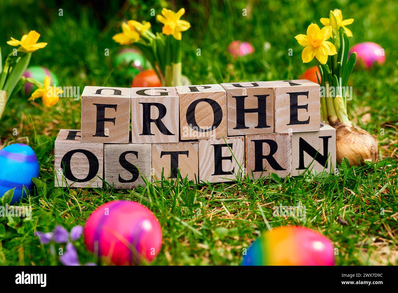 Augsburg, Bavaria, Germany - March 28, 2024: Happy Easter Greeting ...