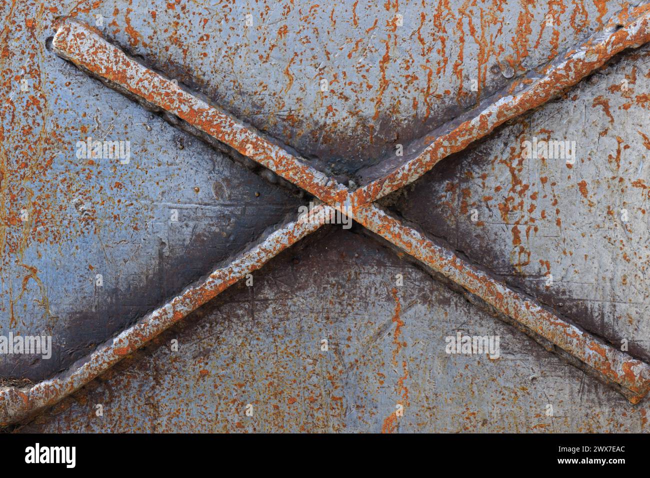 A close-up image showcases the texture of a rusty metal background ...