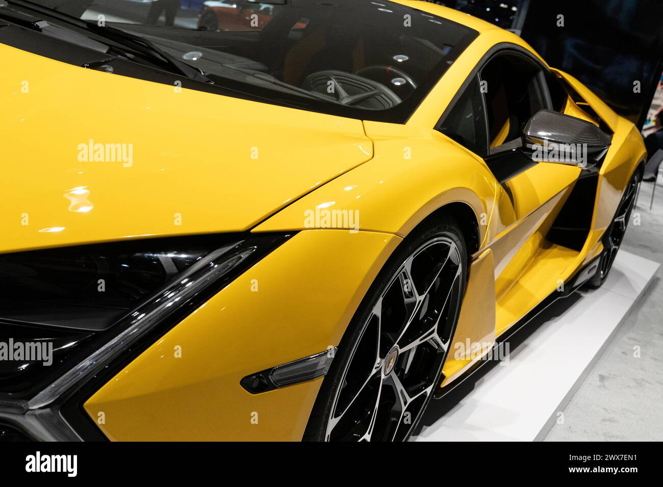 Lamborghini Revuelto on display during International Auto Show media ...