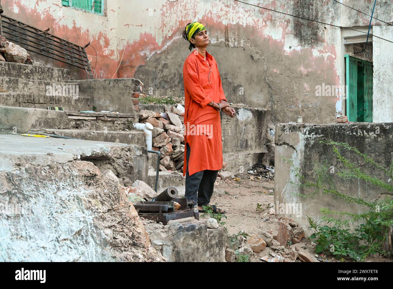 Ajmer, India. 27th Mar, 2024. Cannon girl of Ajmer' or topchi, Fauzia ...