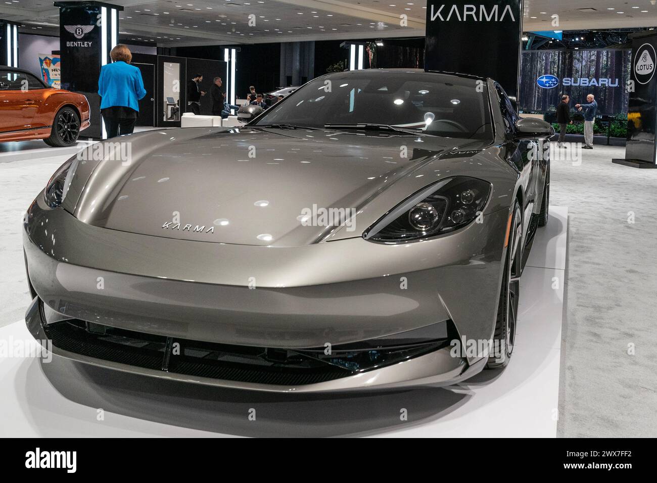 New York, USA. 27th Mar, 2024. Karma Gyesera on display during International Auto Show media day ...