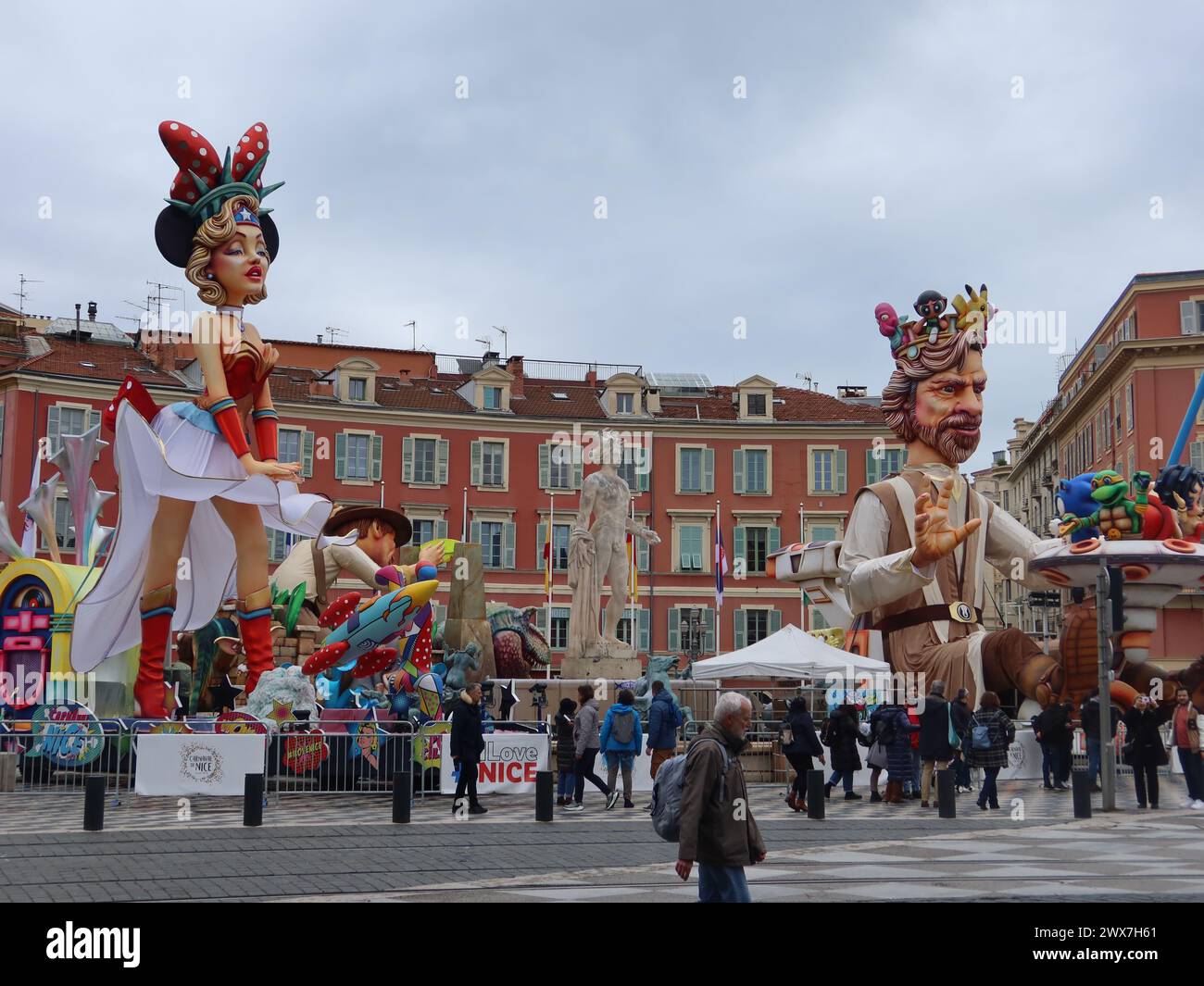 The grotesque giant puppets that are a feature of the Nice carnival ...