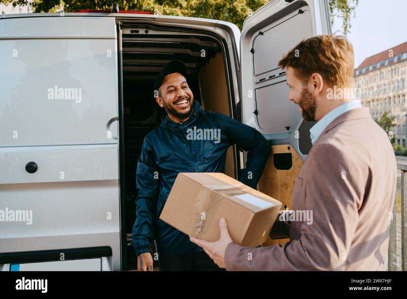Male receiving order hi-res stock photography and images - Alamy