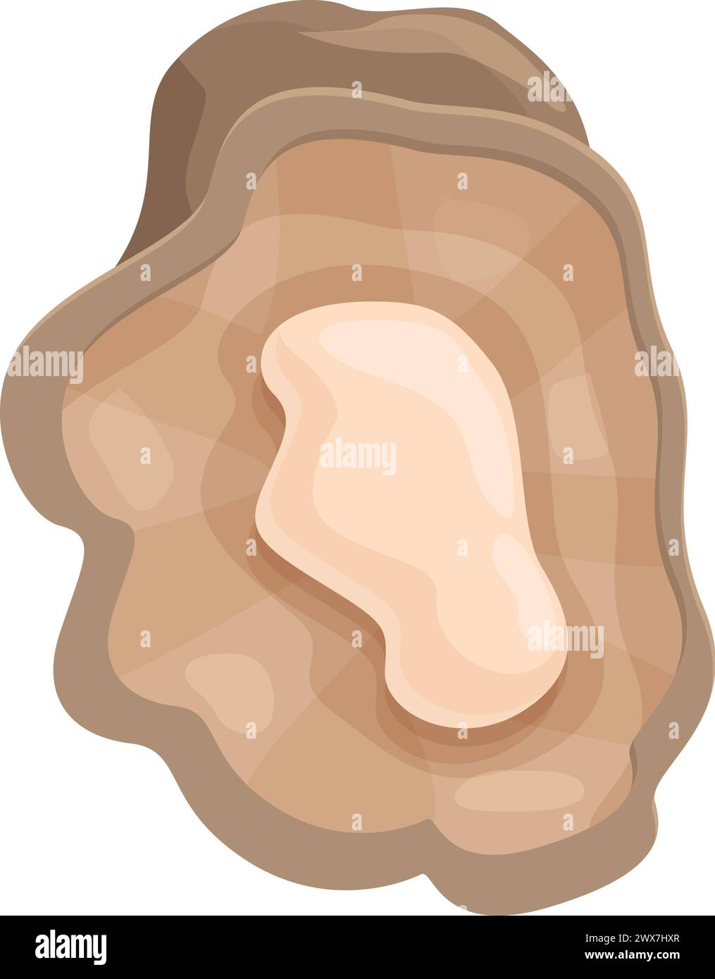 Oysters shell icon cartoon vector. Food nature conch. Label menu ...