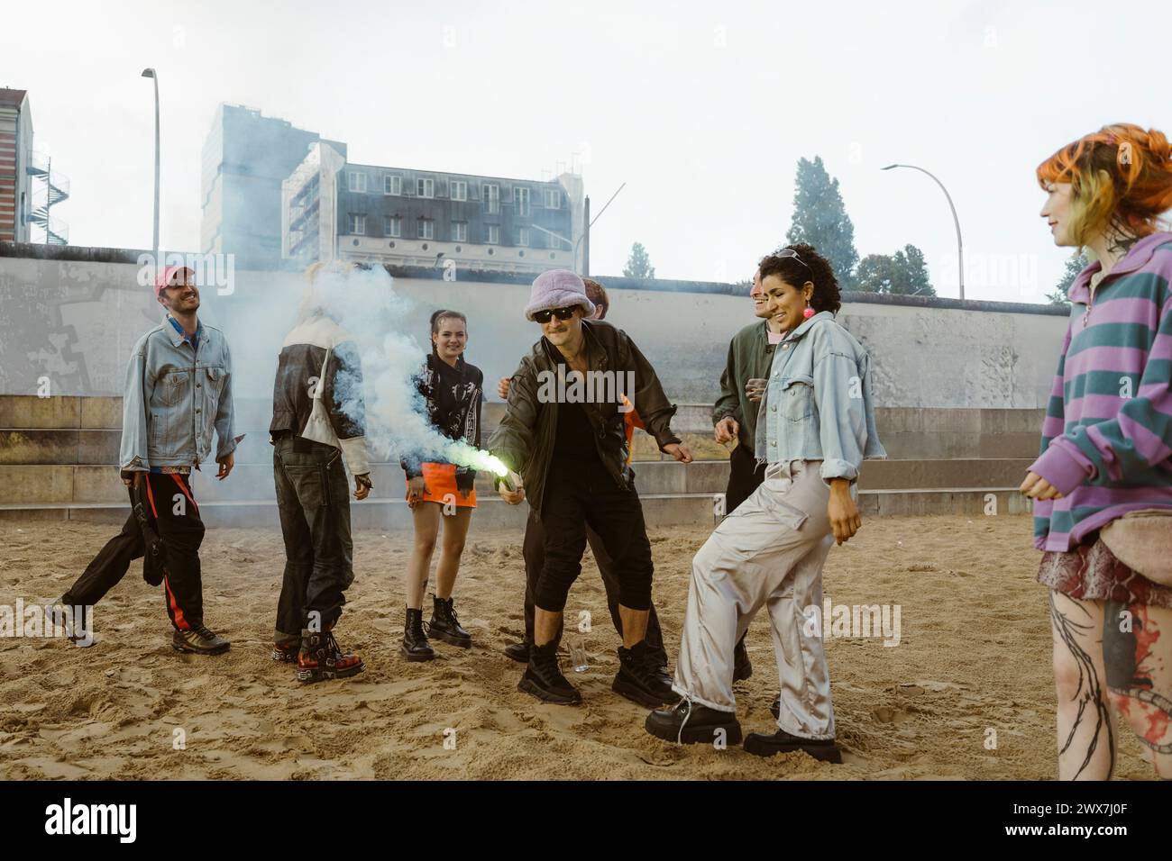 Man standing distress flare hi-res stock photography and images - Alamy