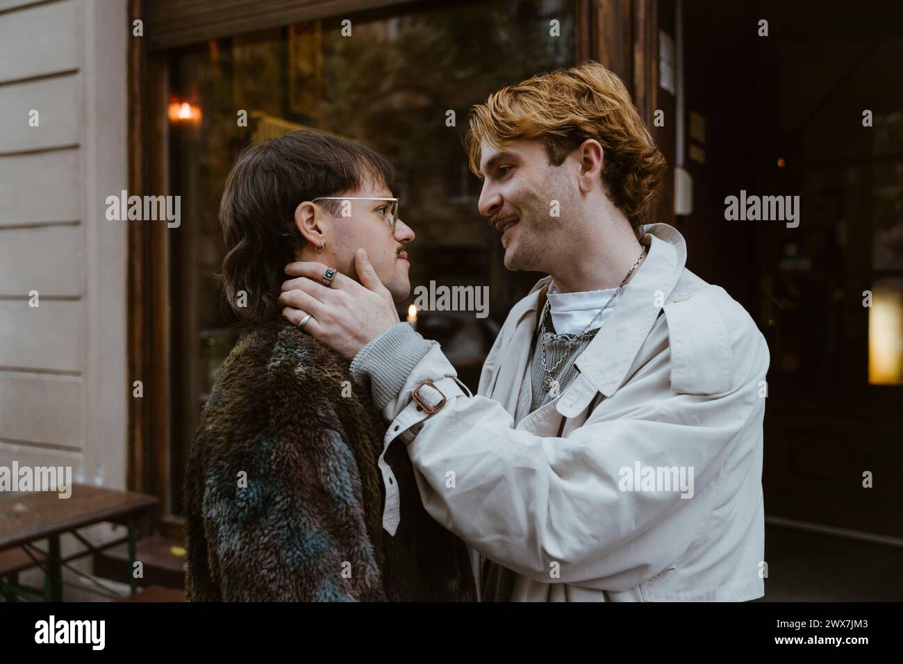 Gay couple falling love hi-res stock photography and images - Alamy