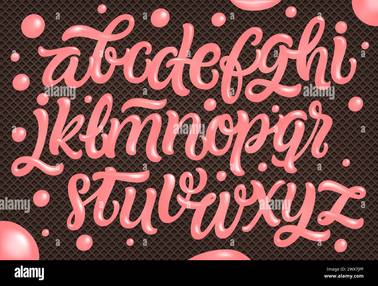 Ice cream typography Stock Vector Images - Alamy