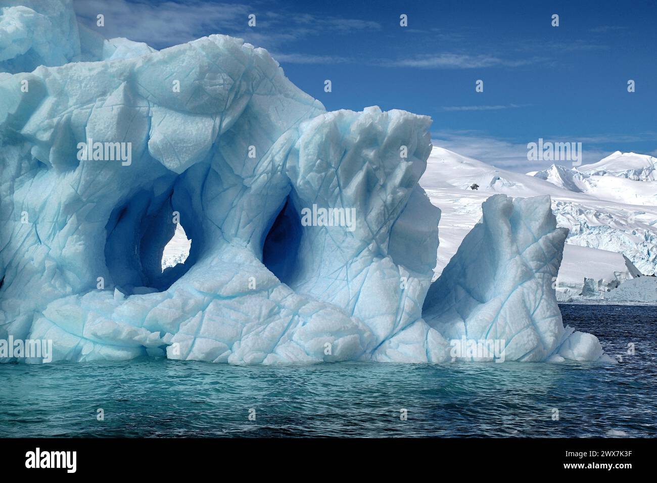 Antarctica, iceberg, Cierva Cove, bay, Danco coast, Grahamland Stock ...