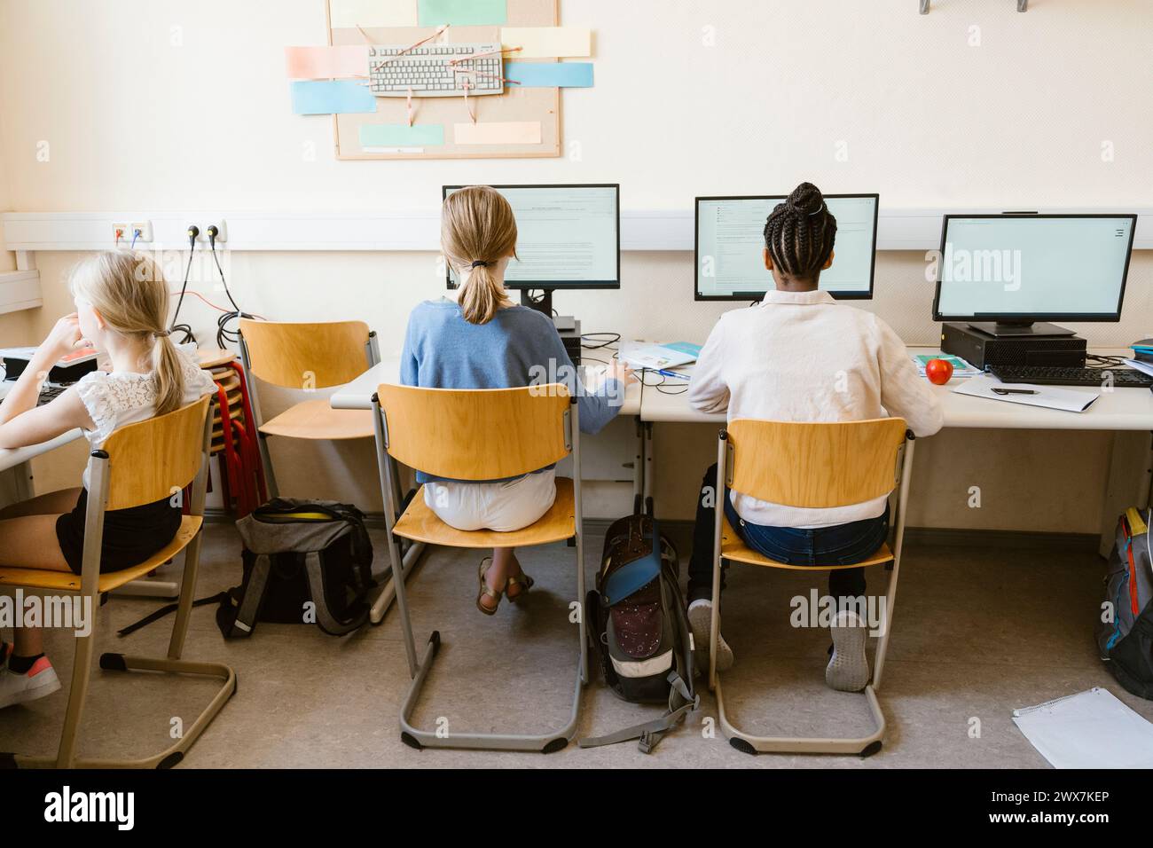 Secondary classroom with computers hi-res stock photography and images ...
