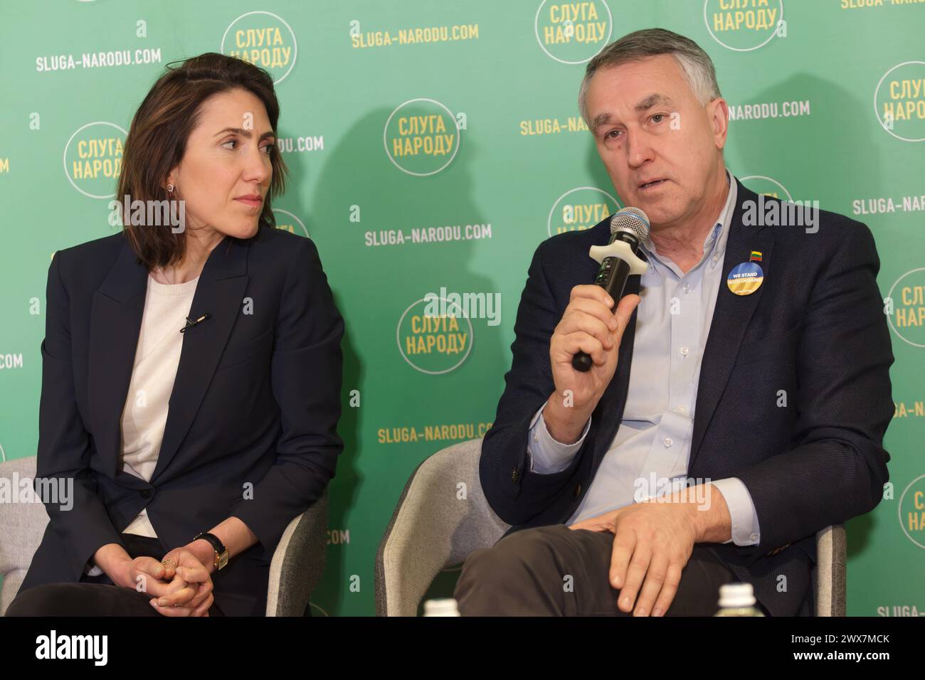 Non Exclusive: KYIV, UKRAINE - MARCH 27, 2024 - French MEP, President ...