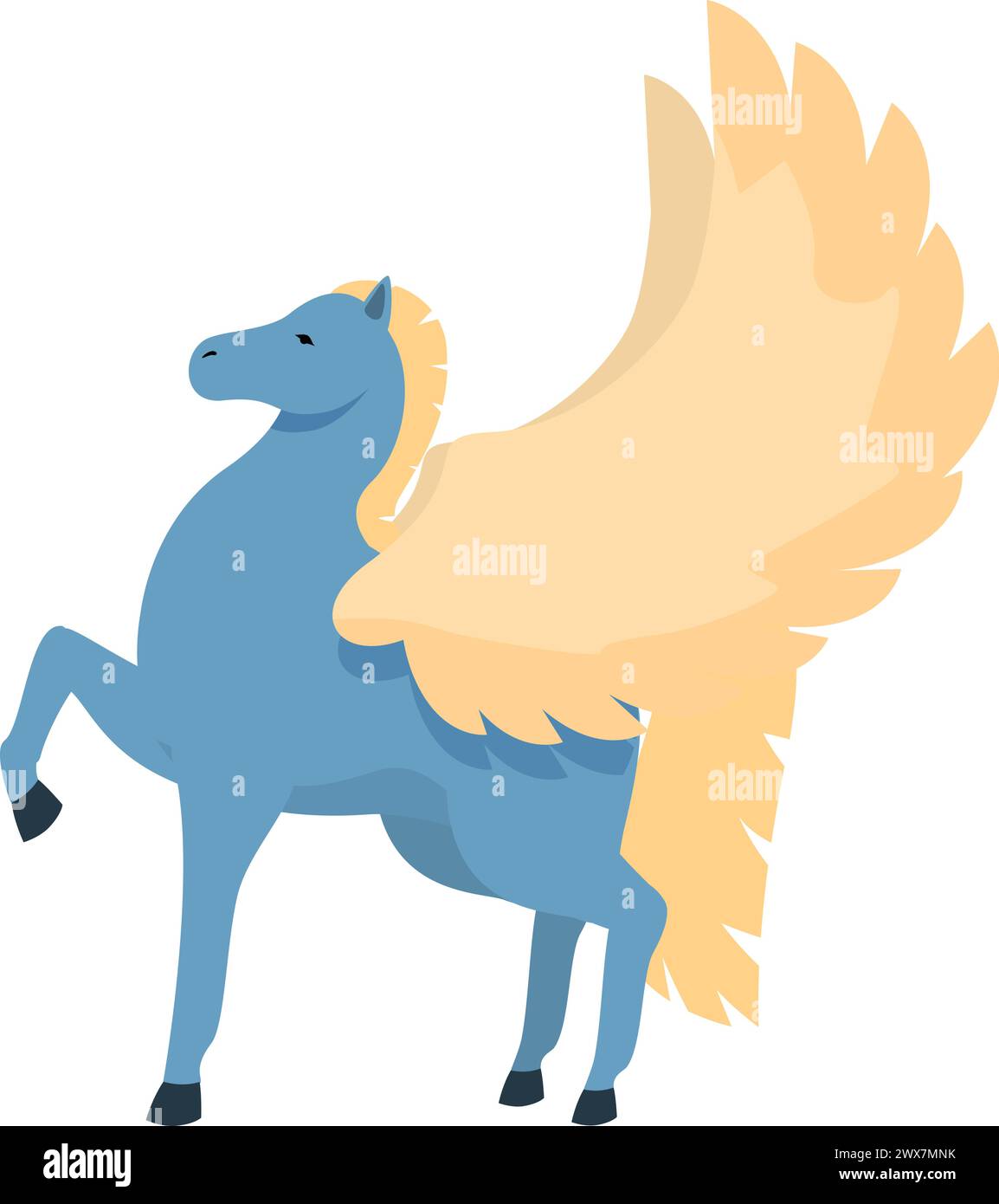 Winged unicorn pegasus cartoon hi-res stock photography and images - Alamy