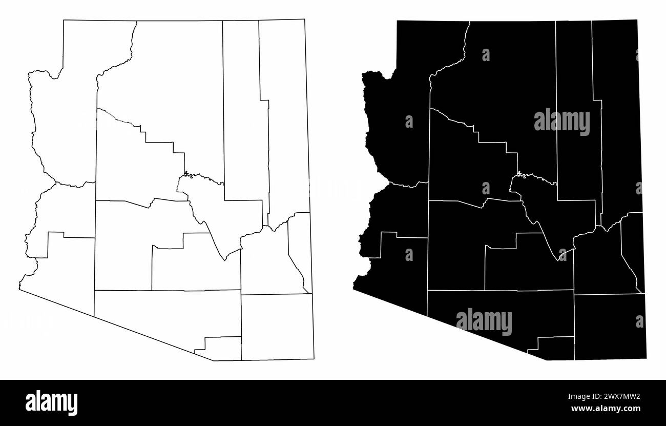 Arizona pinal county maps hi-res stock photography and images - Alamy