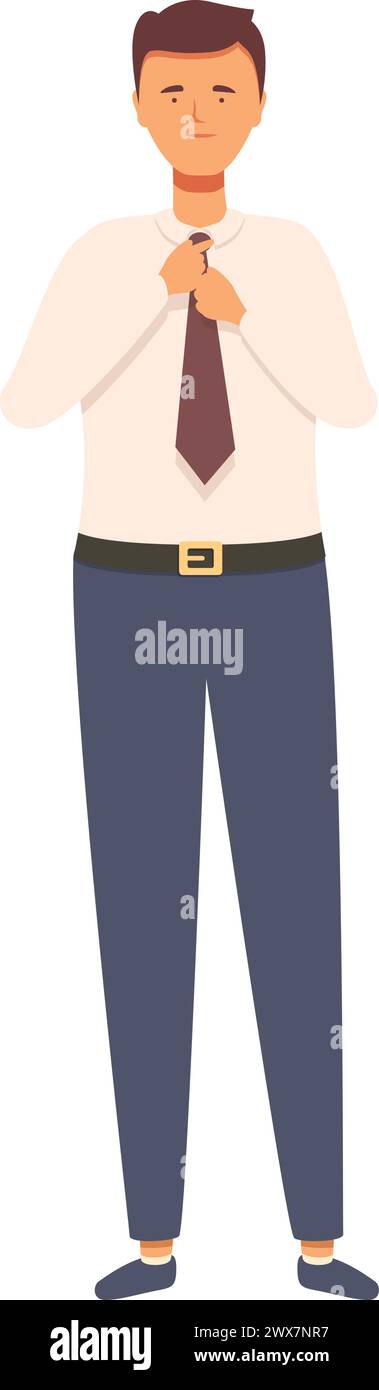 Daily routine work preparing icon cartoon vector. Living day. Student ...