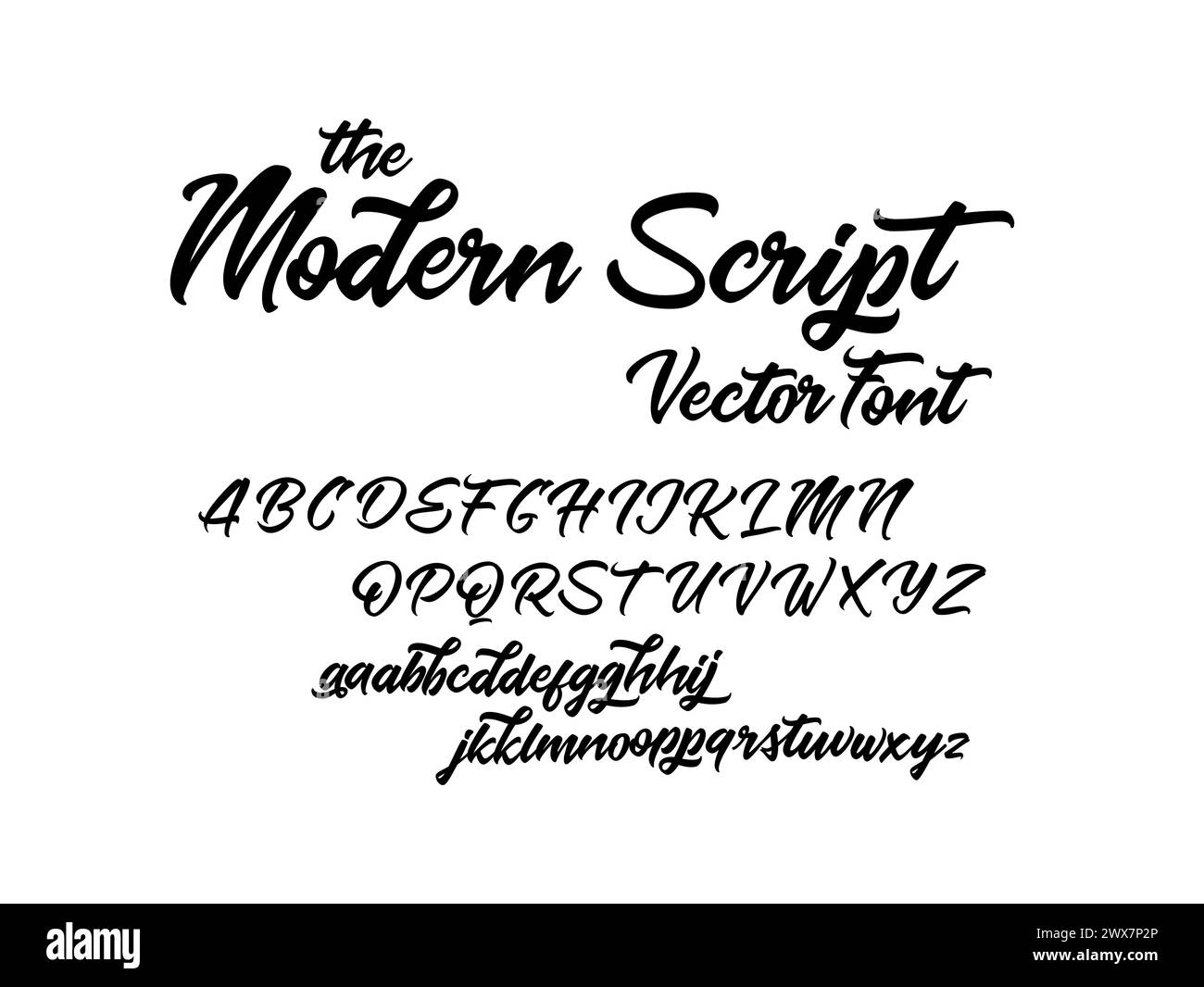 Lettering font isolated on white background. Texture alphabet. Vector ...