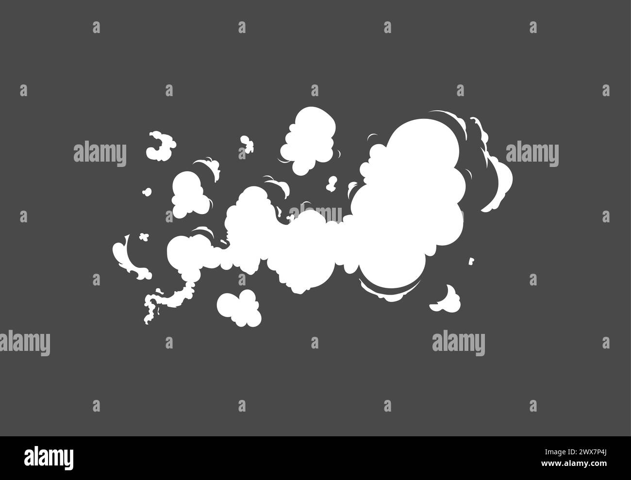 Cartoon smoke effects Black and White Stock Photos & Images - Alamy