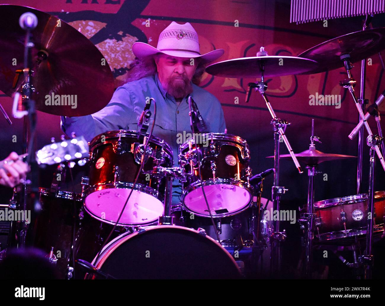 Boca Raton. 27th Mar, 2024. The Artimus Pyle Band performs at The Funky ...