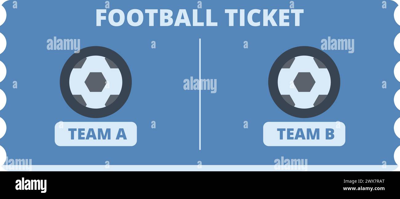 Football ticket icon cartoon vector. Match cup card. Final sport play ...