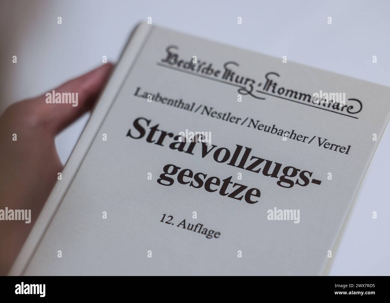 Cologne, Germany. 21st Mar, 2024. A lawyer holds the legal text of the ...