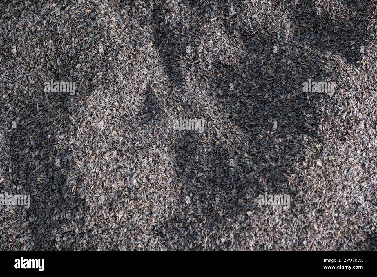 Dried Ceylon blend tea leaves close-up as background Stock Photo - Alamy