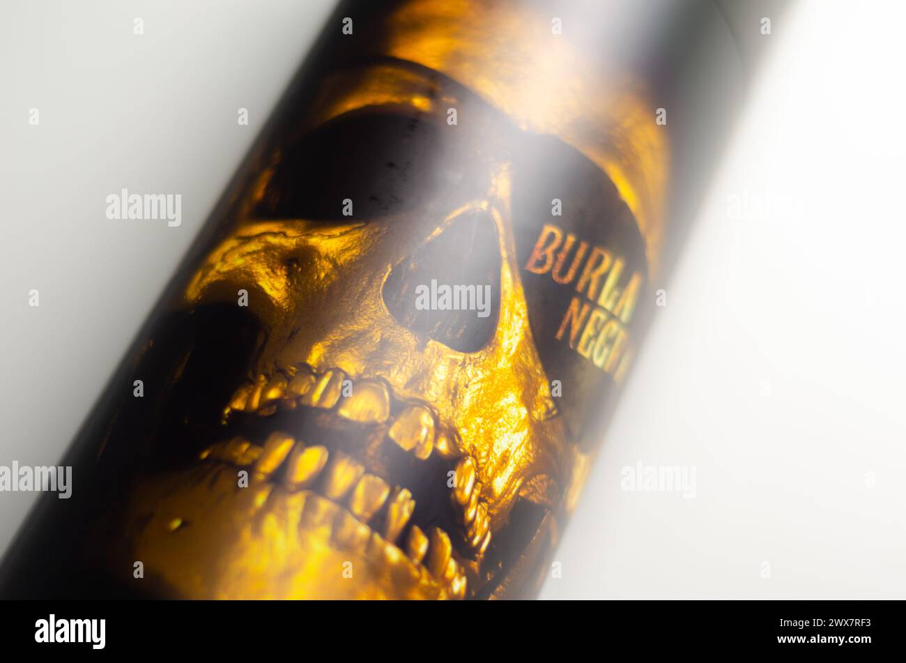 LONDON, UK - 08 MARCH 2024 The rum is matured in Albarino wine barrels ...