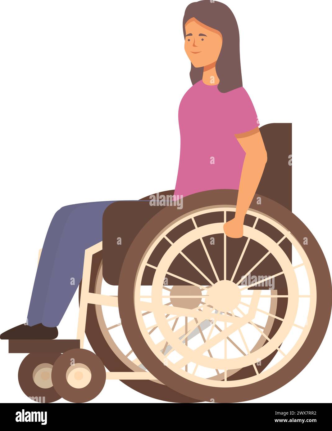 Physiotherapy on wheelchair icon cartoon vector. Session training ...