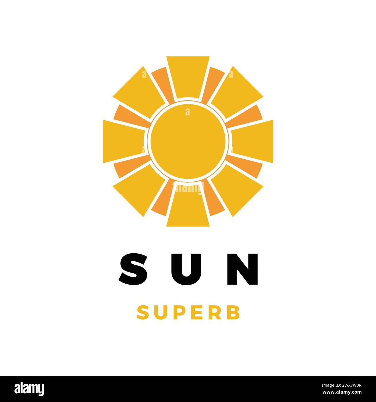 Sun Icon Logo Design Template Stock Vector Image & Art - Alamy