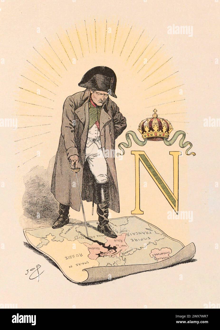 Map of napoleon empire hi-res stock photography and images - Alamy