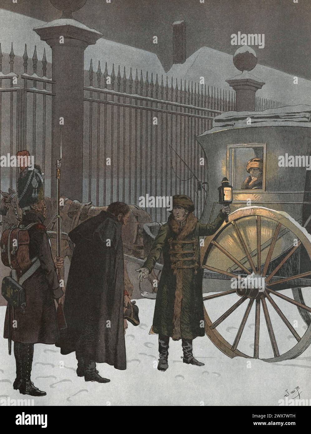 Shortly before midnight on 18 December 1812, Napoleon I arrived at the ...