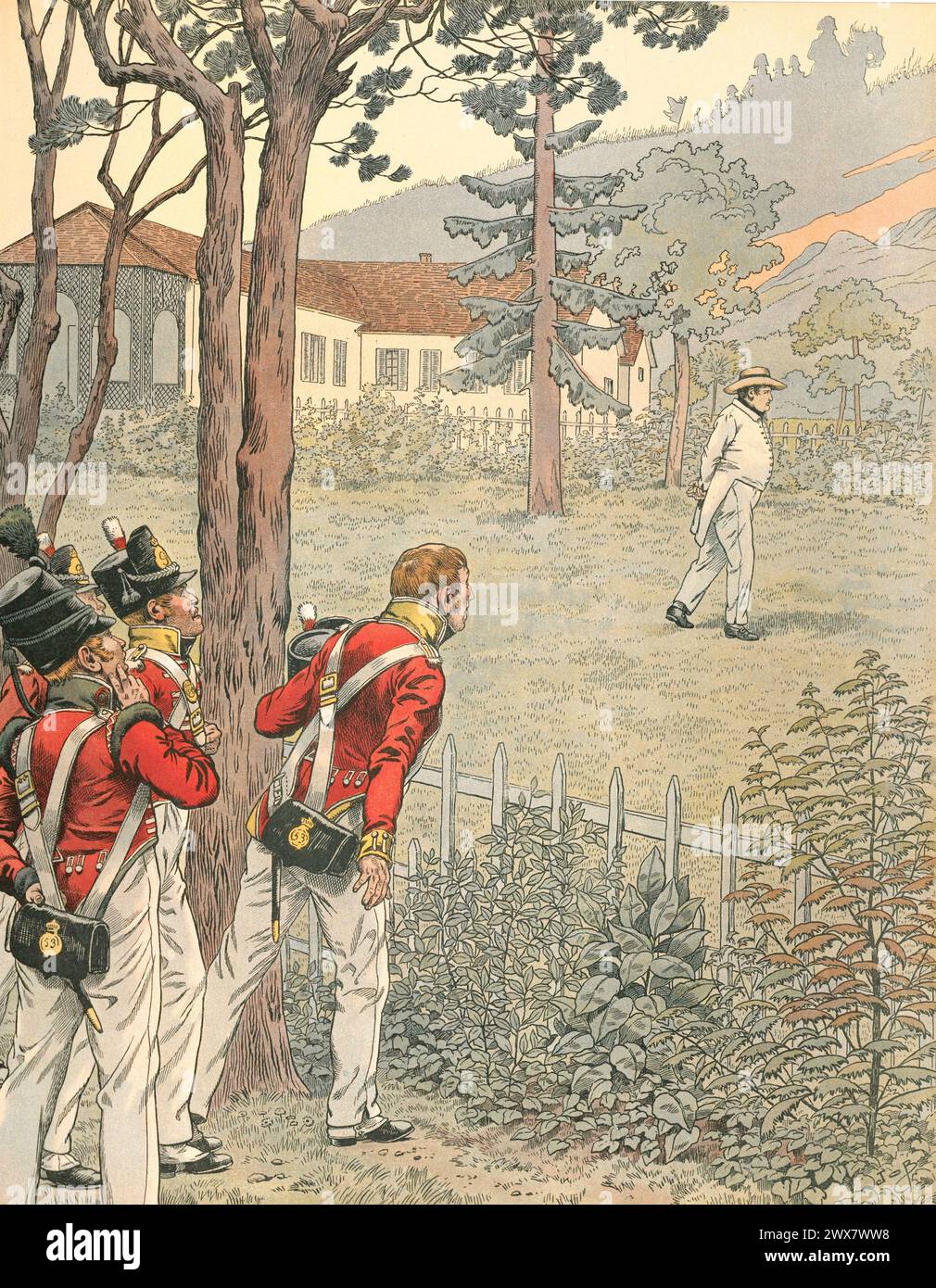 French chateau drawing hi-res stock photography and images - Alamy