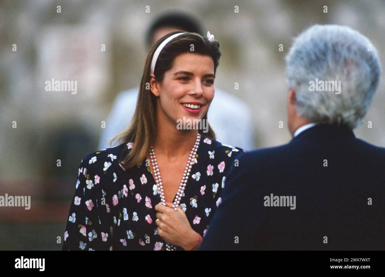 Princess Caroline Monaco at an official event in Monaco's Port Hercule ...