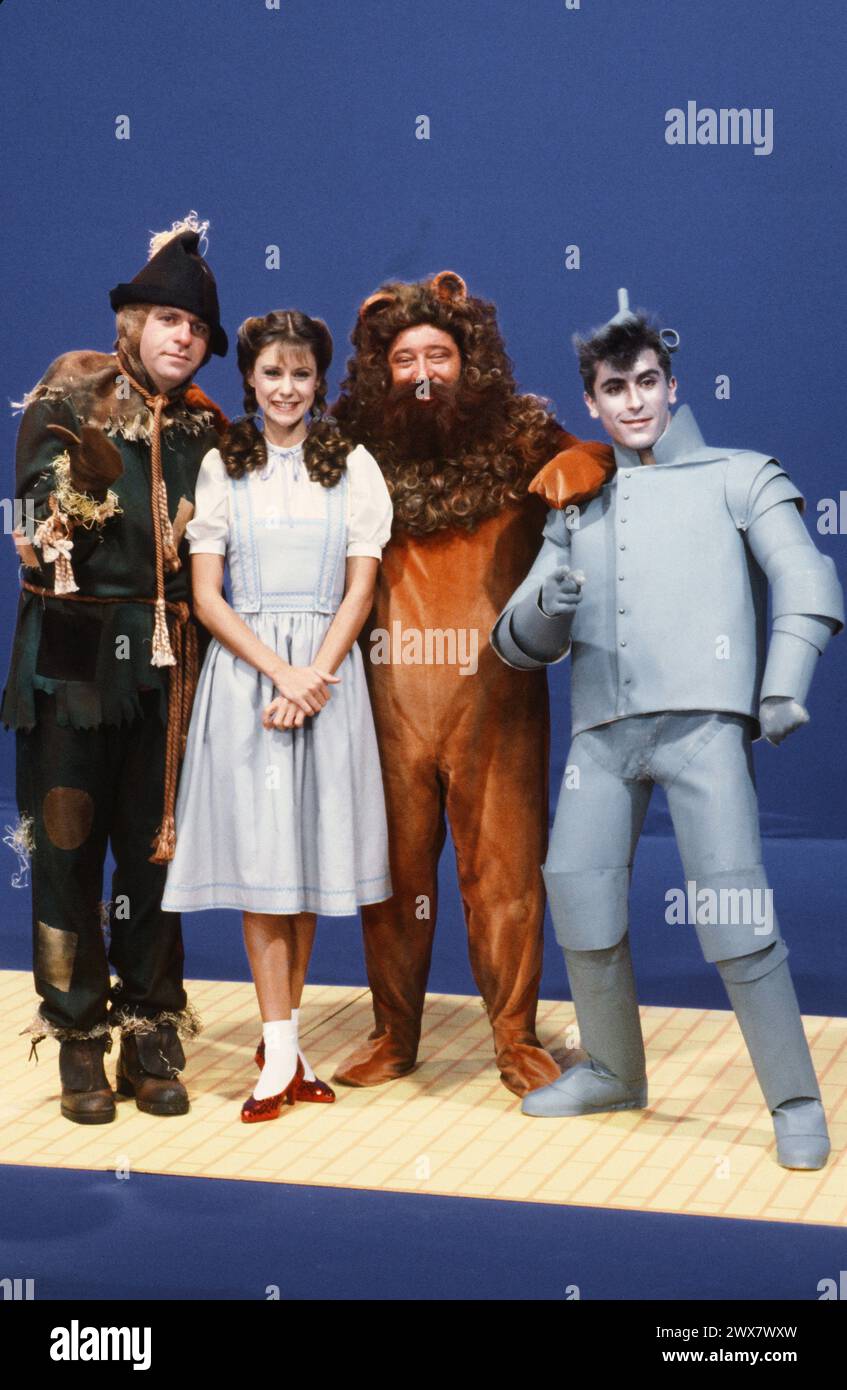 French TV presenter Dorothée on the set of the TV variety show ...